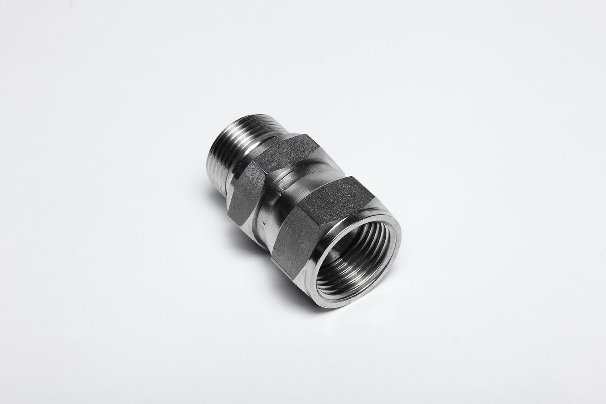1/2"-20 JIC SWIVEL FEMALE x 1/4" BSPP O-RING MALE HEX ADAPTOR-FSO-5BP ...