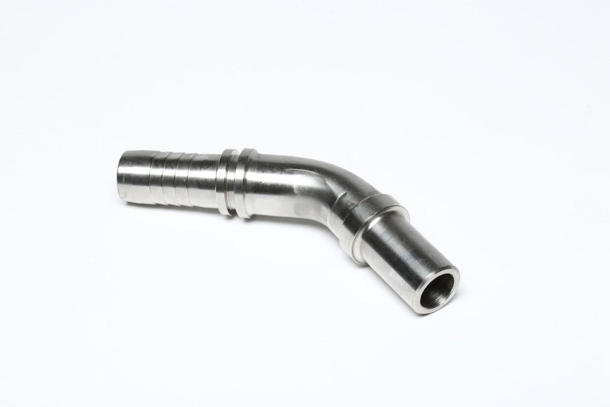 25mm OD METRIC STANDPIPE x 45° x 1" HYDRAULIC HOSETAIL-EFSPM-250-25-16 ...