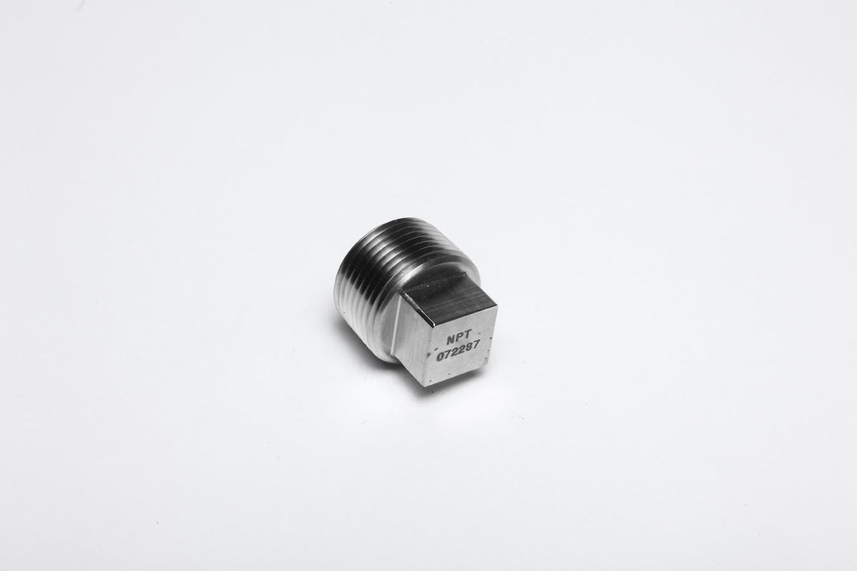3/8" NPT SQUARE HEAD PLUG-SP-300-06 — Custom Fittings